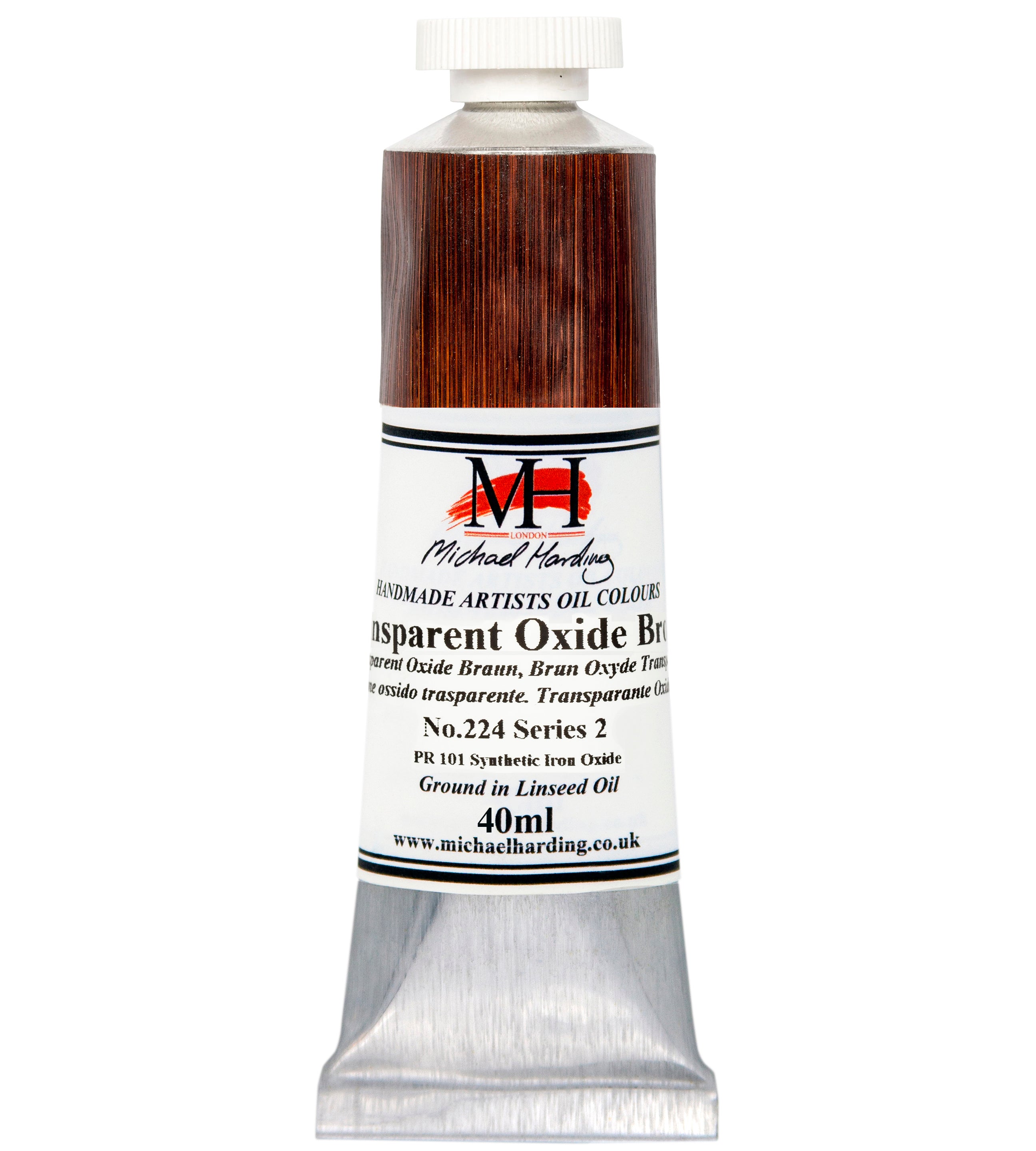 Michael Harding Oil Paint - Transparent Oxide Brown - 40ml Tube – RAYMAR
