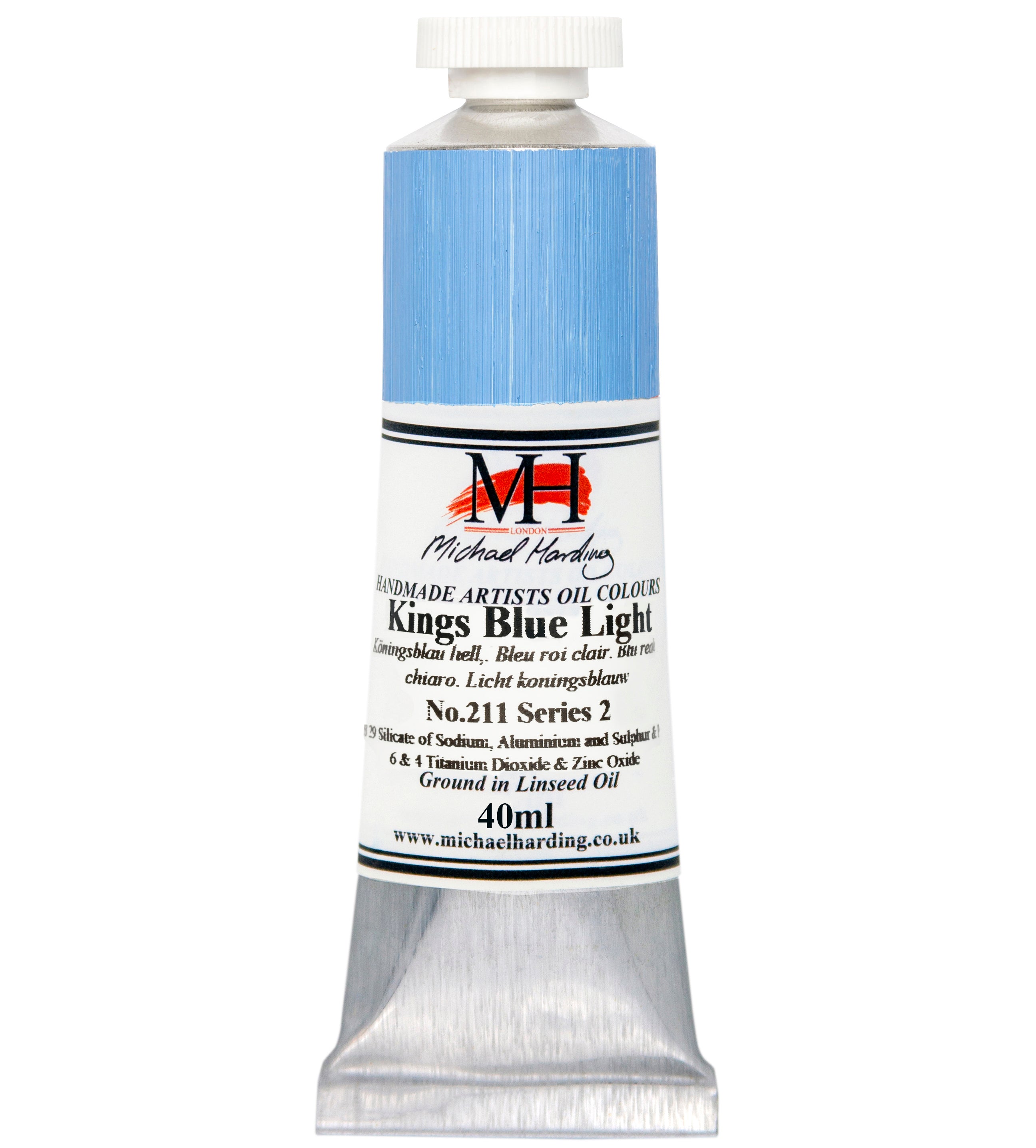 Michael Harding Oil Paint - Kings Blue Light - 40ml Tube – RAYMAR