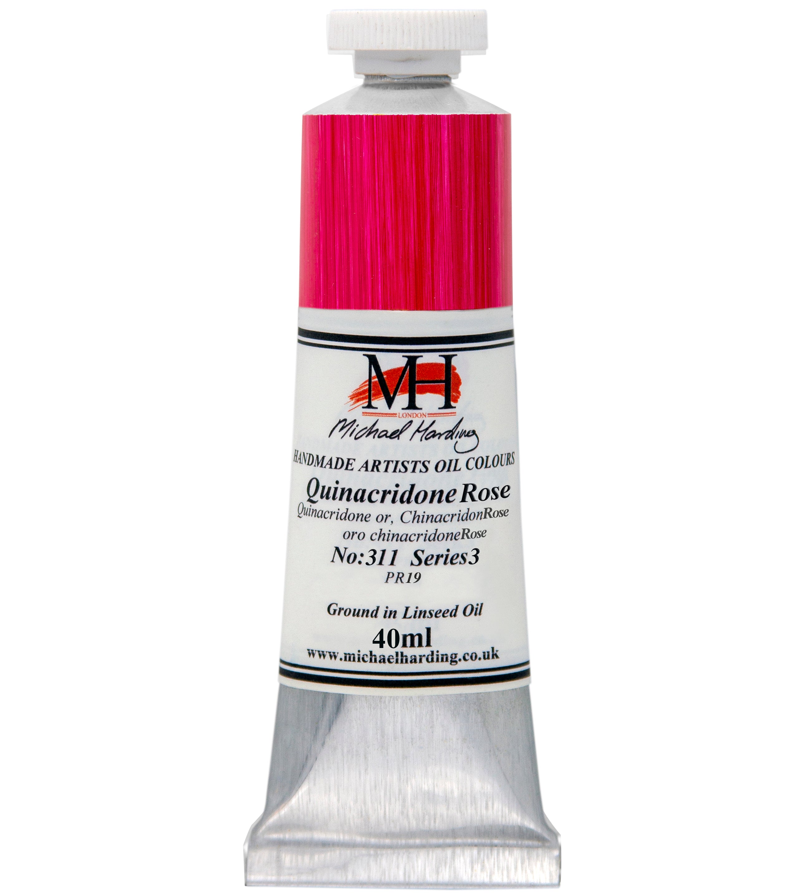 Michael Harding Oil Paint - Quinacridone Rose - 40ml Tube – RAYMAR