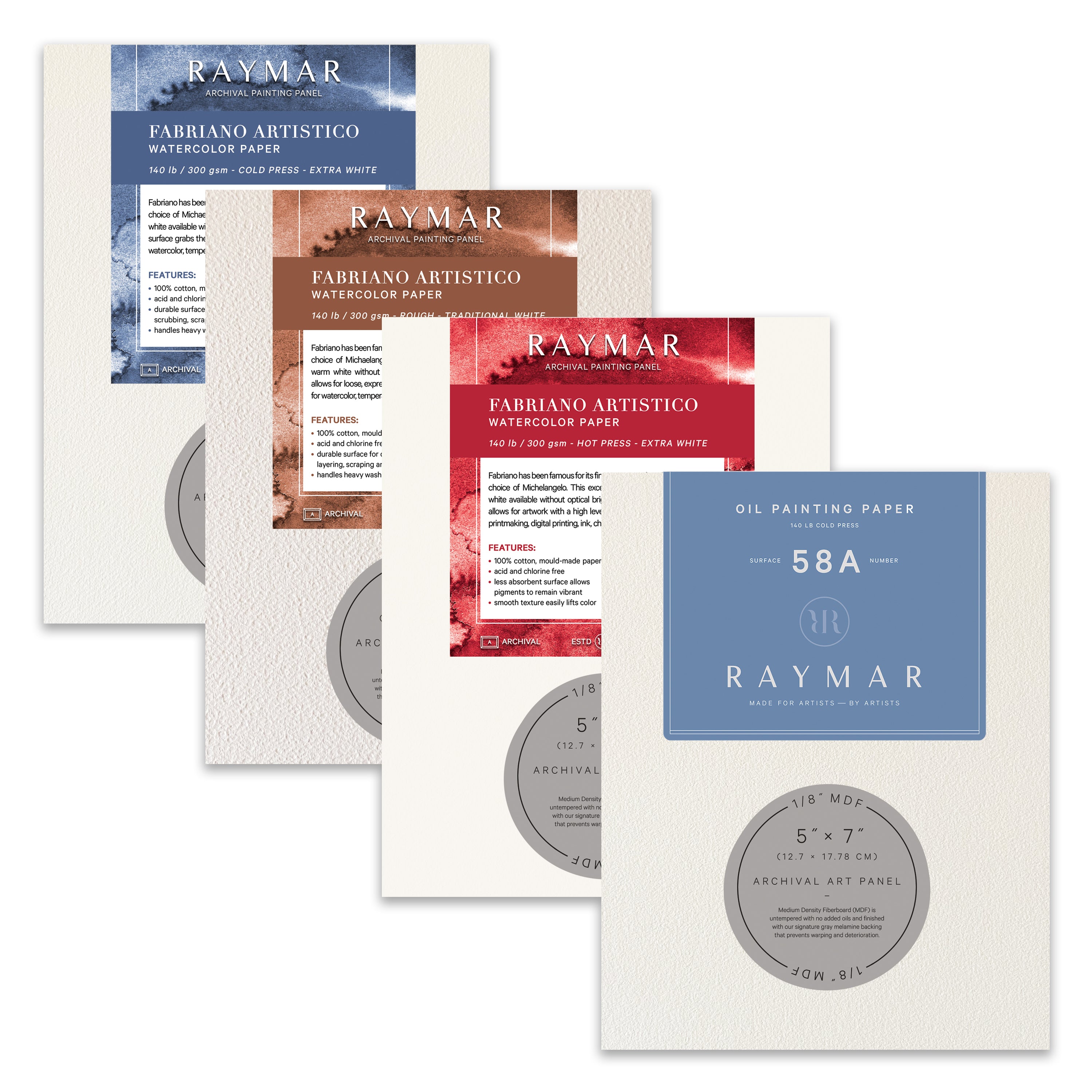 RAYMAR Panels Sample Set "Pieces on Paper" [5x7]